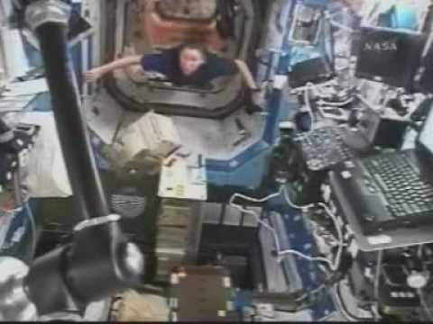 Changing socks in microgravity