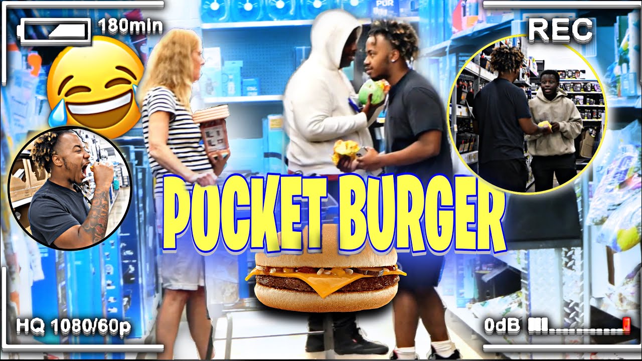 POCKET BURGER PRANK!! - YouTube