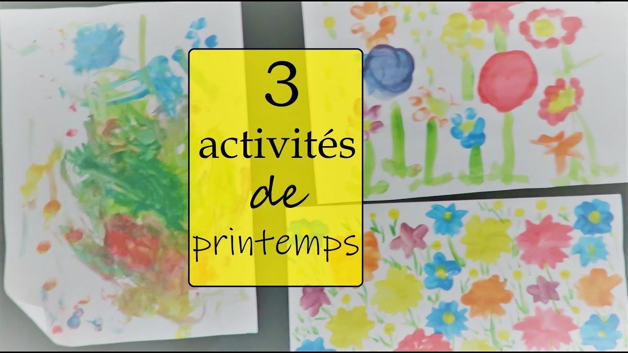 Vidéo 295 Activités du printemps (Spécial maternelle/confinement) - YouTube