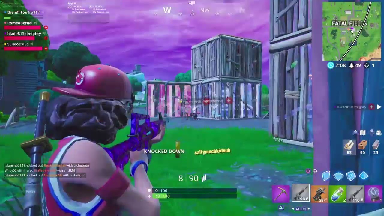 Playing fortnight - YouTube