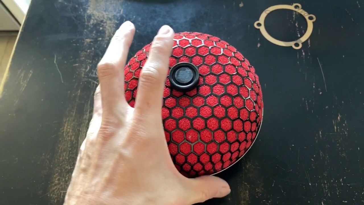 Harley Sportster Kinetic HEX Dome Air Filter Install - YouTube