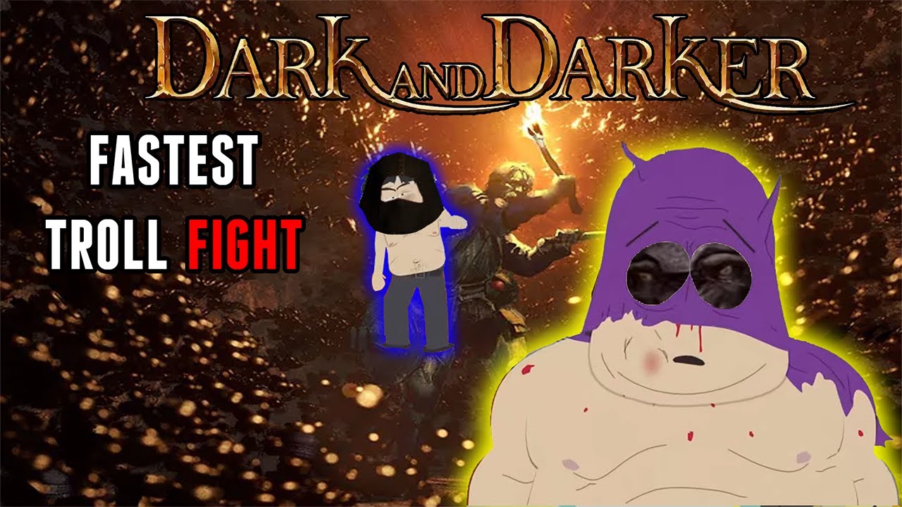 Fastest Troll Fight world record Dark and Darker #gaming #serious # ...