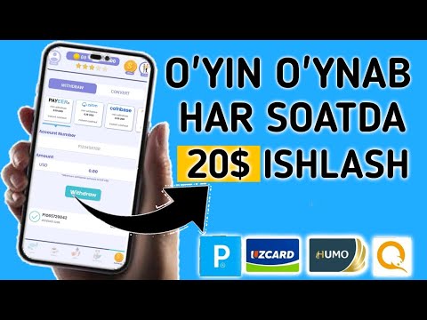 O'yin o'ynab har soatda 20$ ishlash. internetda pul ishlash 2023