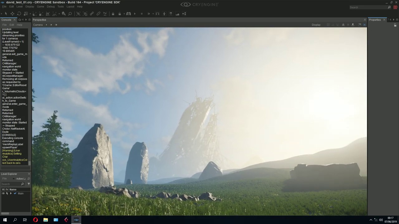 Cryengine 5 | first project+Megascans+lens flare basic - YouTube