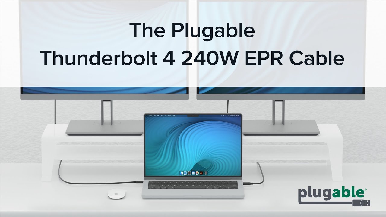 The Plugable Thunderbolt 4 240W EPR Cable - YouTube