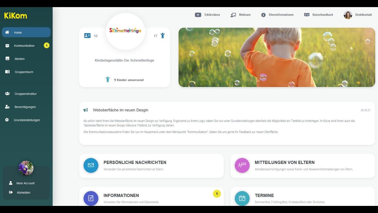 Kurzvideo KiKom Kita App - YouTube