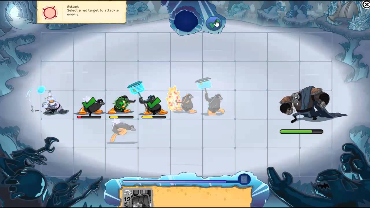 Club Penguin- Card-Jitsu Snow: Battling Tusk - YouTube