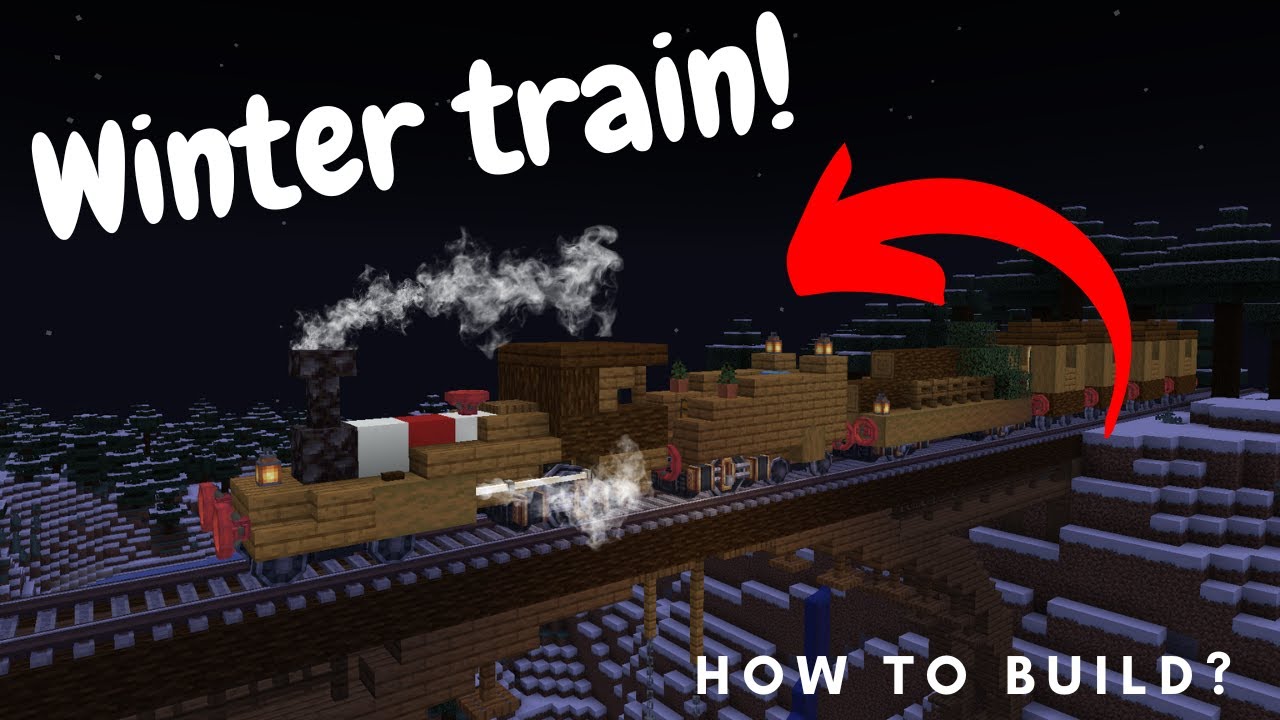 How to build a Snowy Train (Minecraft create mod) - YouTube