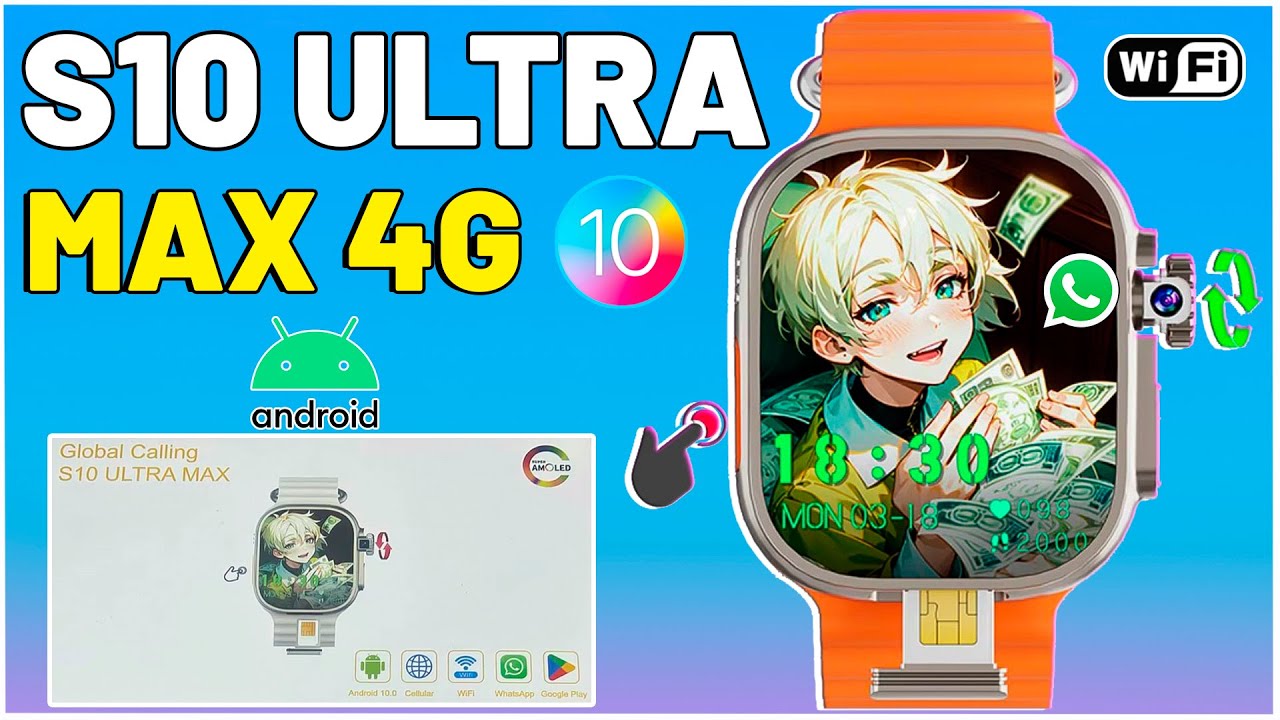 SMARTWATCH S10 ULTRA MAX / DW99 ULTRA 4G COM NOVO SISTEMA watchOS10 ...