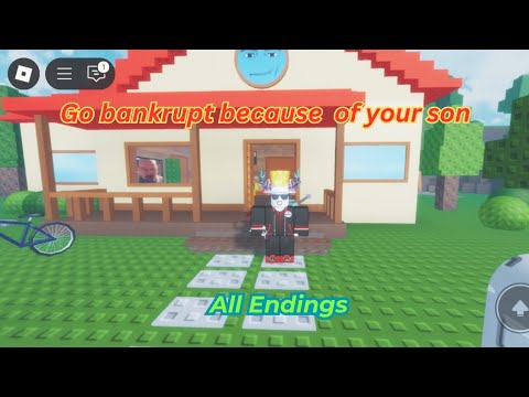 Go bankrupt because of your son (All endings) - Roblox - YouTube