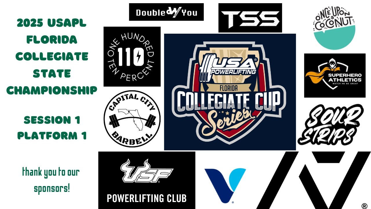 2025 USAPL Florida Collegiate State Championship - Session 1 Platform 1 ...