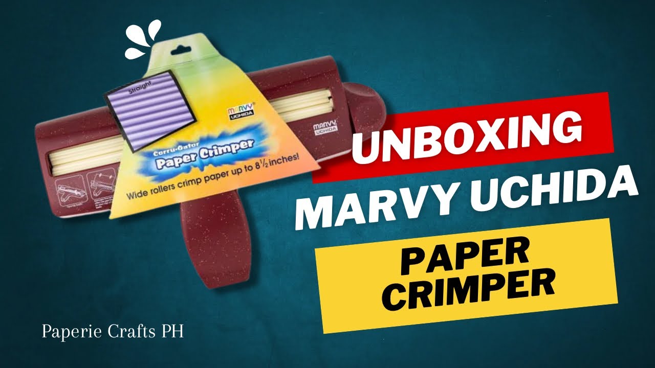 MARVY UCHIDA Paper Crimper Unboxing Paperie Crafts Ph - YouTube