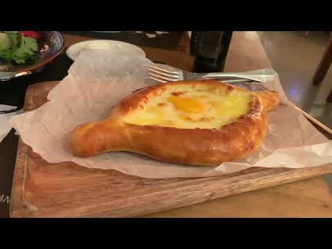 Bangkok, Thailand - Avra Greek Restaurant (Georgian Acharuli Bread)