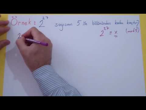 11 MODÜLER ARİTMETİK   Şenol Hoca