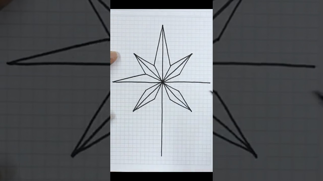 Dibujos 3D Como Dibujar una Estrella 3D Bonita #shorts