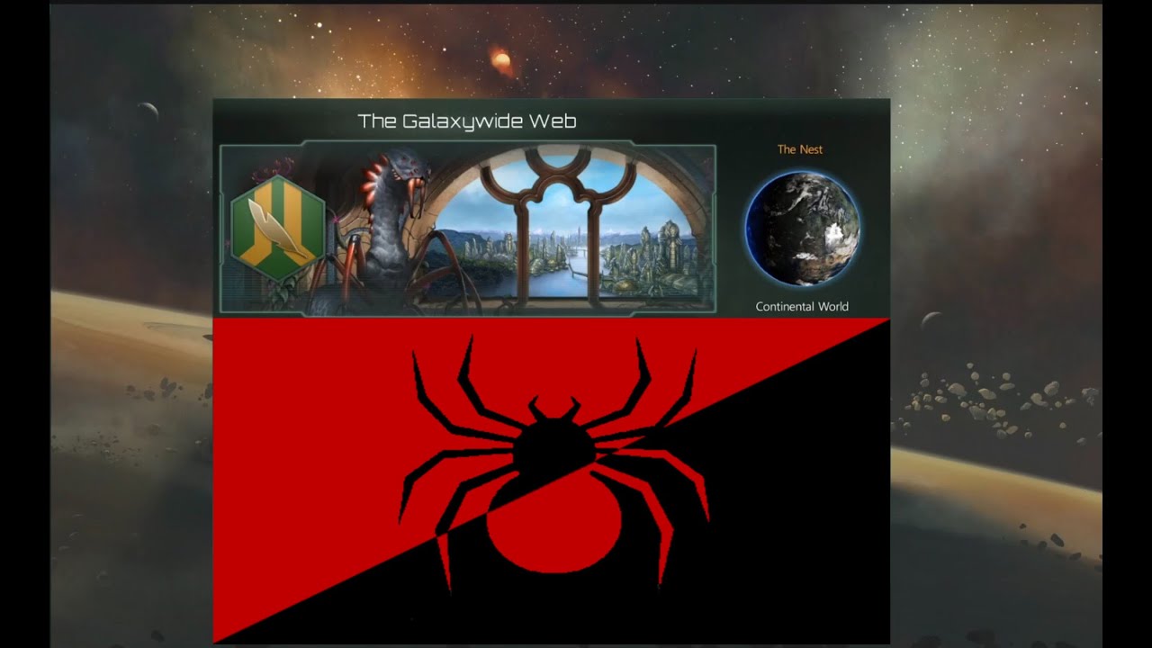 Arachno-Communist Space Spiders! Stellaris The Galaxywide Web Ep 1 2200 ...