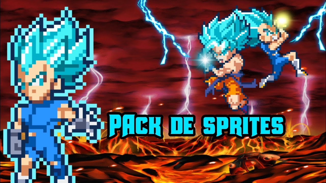 PACK DE SPRITES DE VEGETA,SSJ BLUE, DAMAGED,DBS BROLY (FULL HD) 😱 - YouTube
