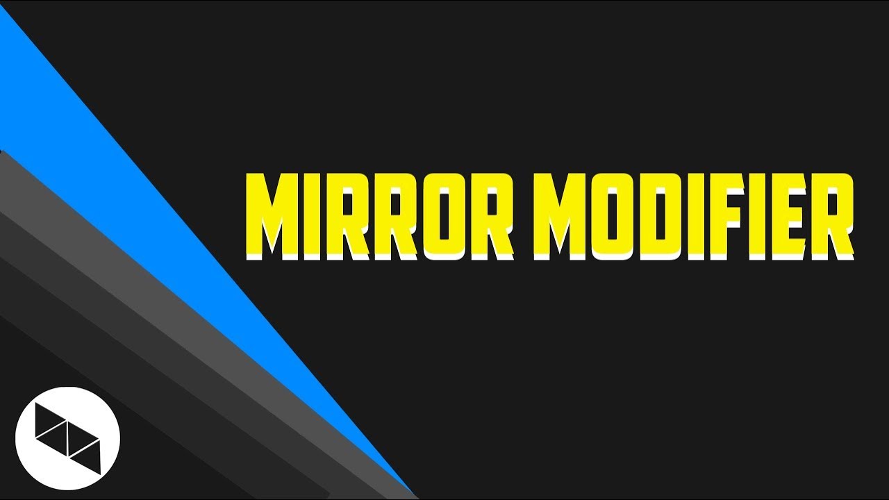 MIRROR MODIFIER (Blender Modifiers ep 7) - YouTube