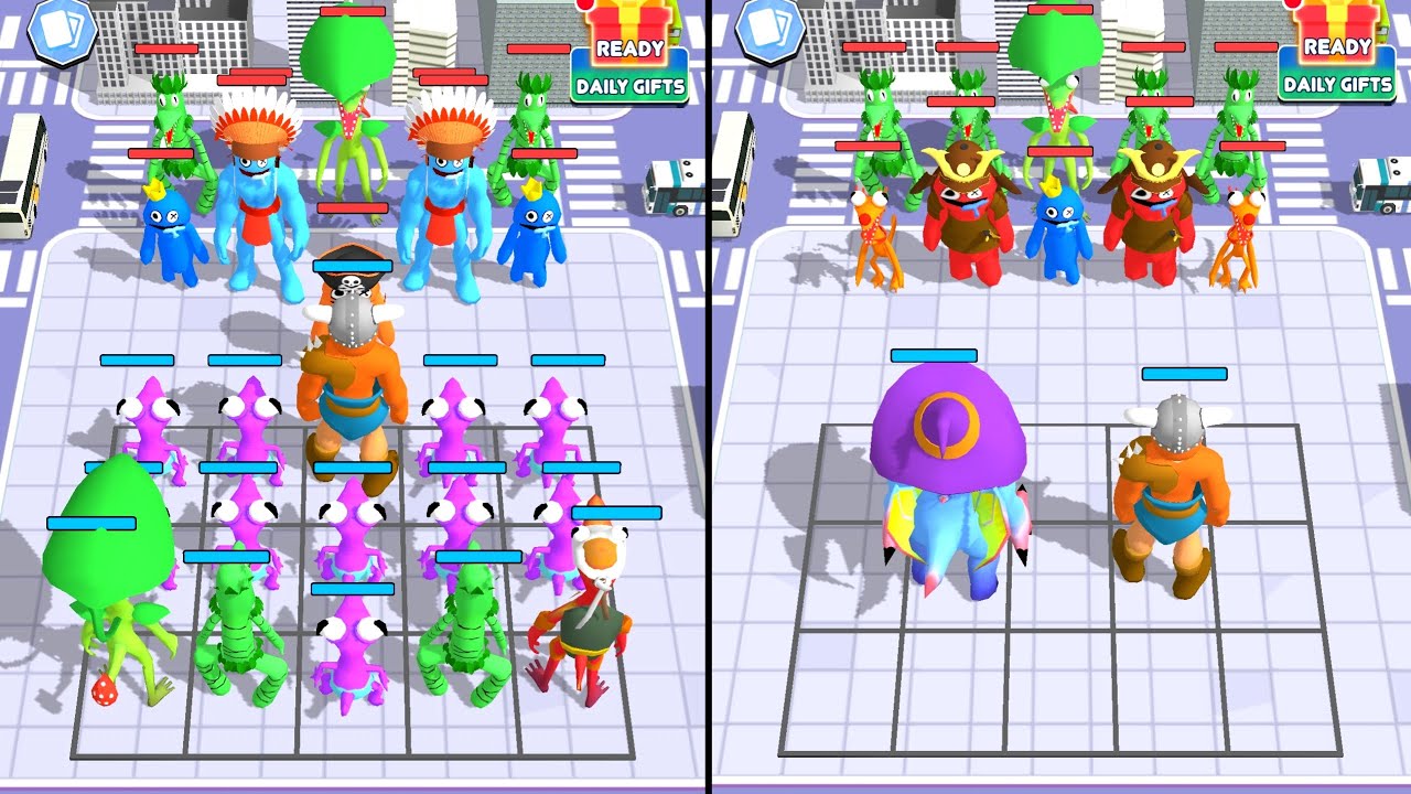 Color Friends Monster Battle Vs Merge Robot Monster New Merge Fight ...