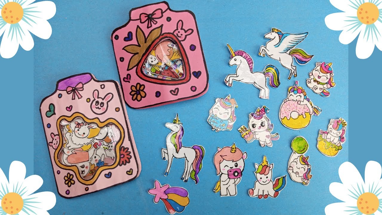 DIY Sticker Notebook | How To Make Stickers | Handmade Stickers - YouTube