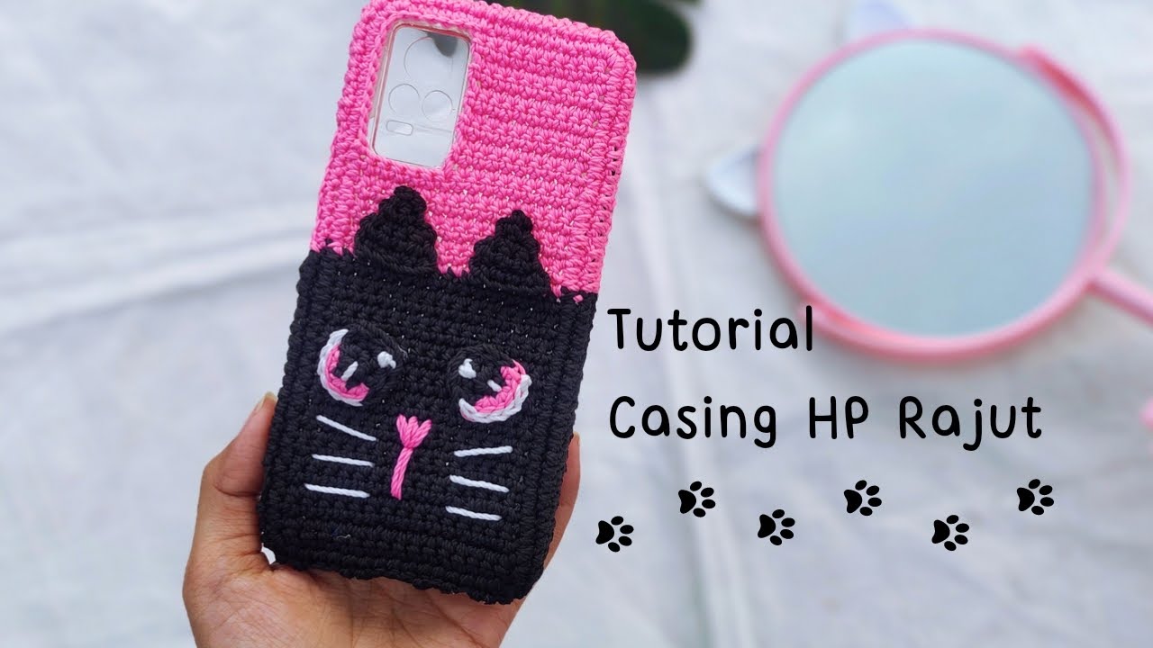 crochet phone case tutorial || Cara merajut casing HP - YouTube