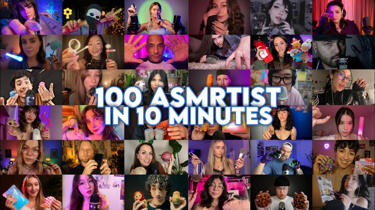 100 ASMRTIST In 10 Minutes | Quick cuts ASMR Compilation - YouTube