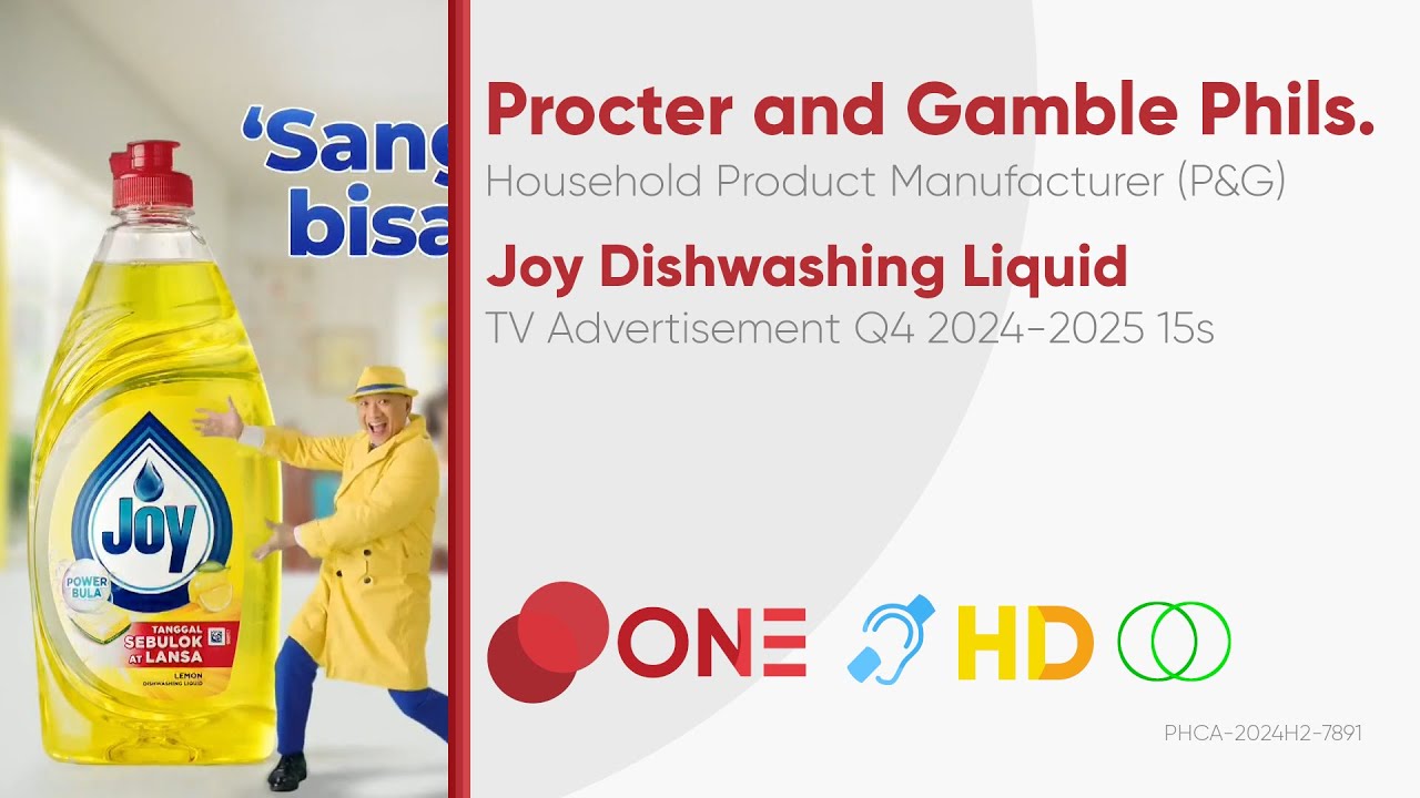 Joy Dishwashing Liquid TV Ad Q4 2024-2025 15s (Philippines) [CC/HD/ST ...