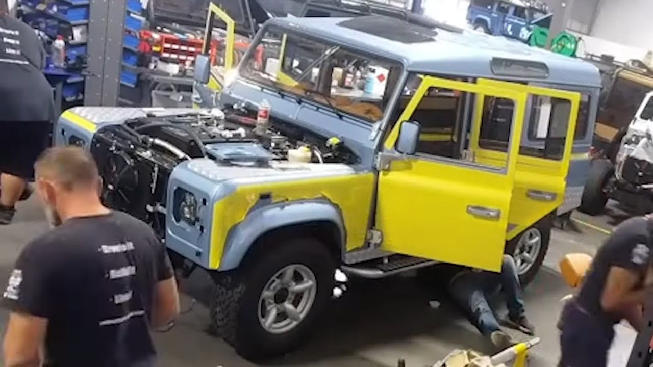Timelapse: Electric DEFENDER 110 BUILT in 1 MINUTE! | ECD Auto Design ...