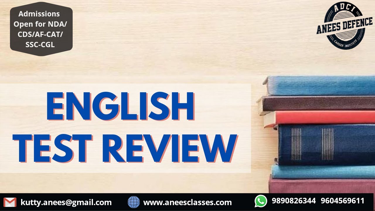 English - Test Review - YouTube