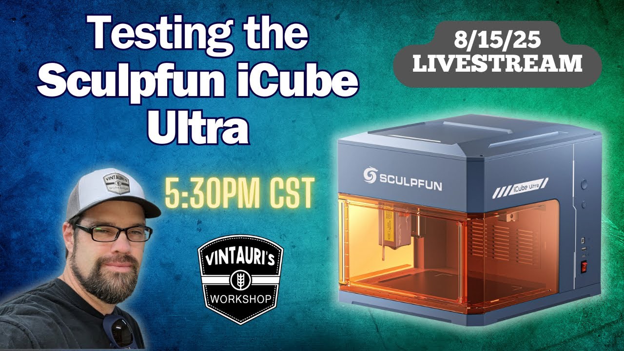 Shop time with the Sculpfun iCube Ultra - YouTube