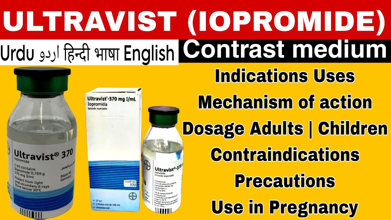 ULTRAVIST 300 /370 mg injection uses | Iopromide injection | contrast ...