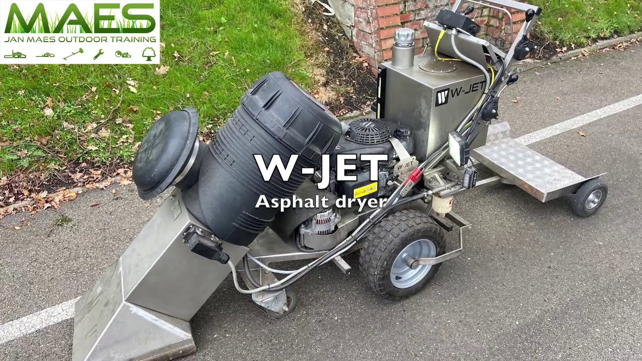 W-jet Asphalt dryer - YouTube