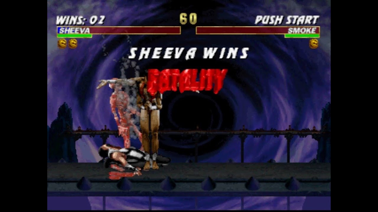 Mortal Kombat Trilogy PS - Sheeva all finishers - YouTube