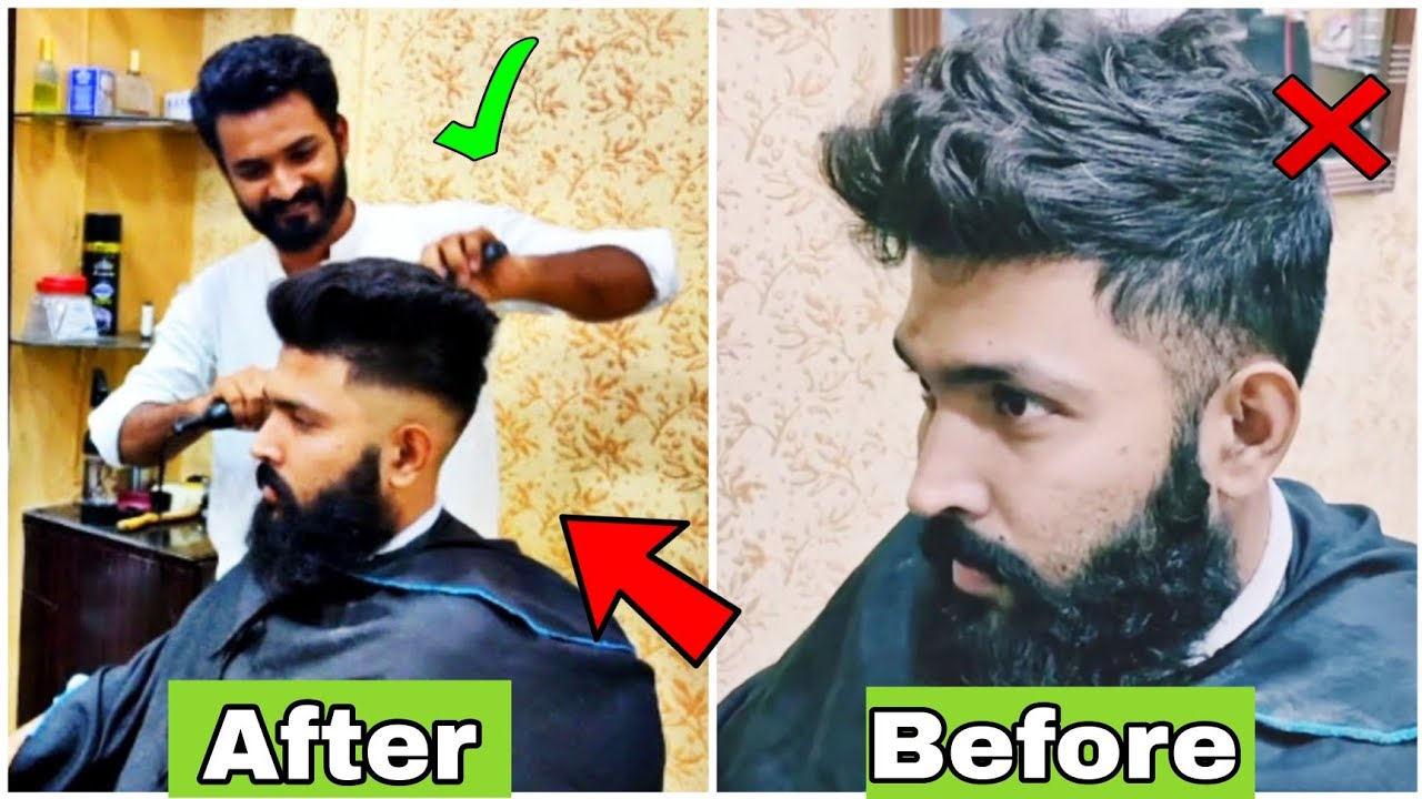How to do Master Haircut with Long Beard Baal Katne Ka Sahi Tariqa Full ...