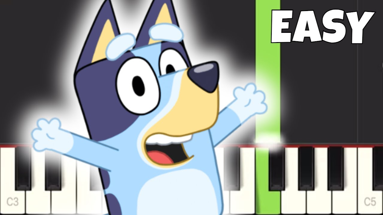 Bluey Theme - VERY EASY Piano Tutorial - YouTube