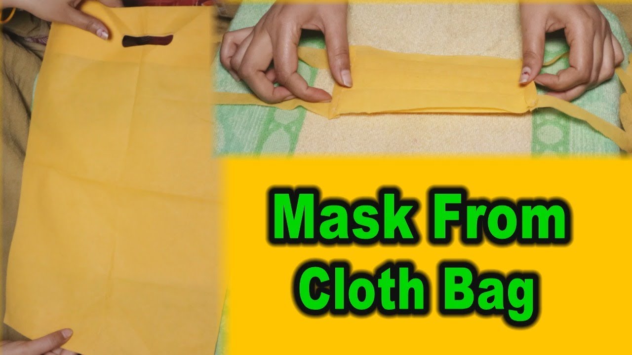 Mask Making From Cloth bag |How To Make Mask At Home | Handmade Mask ...