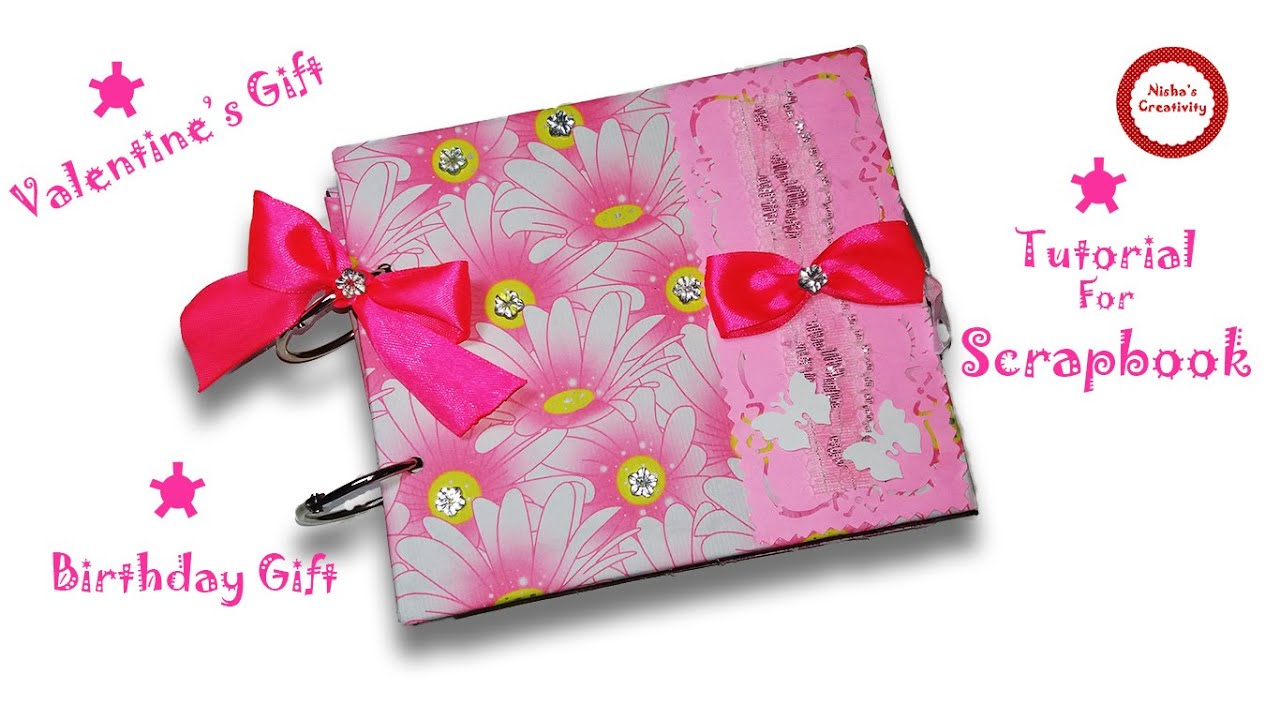 Scrapbook Tutorial/ How to Make Scrapbook/ DIY Pop Up Scrapbook ...