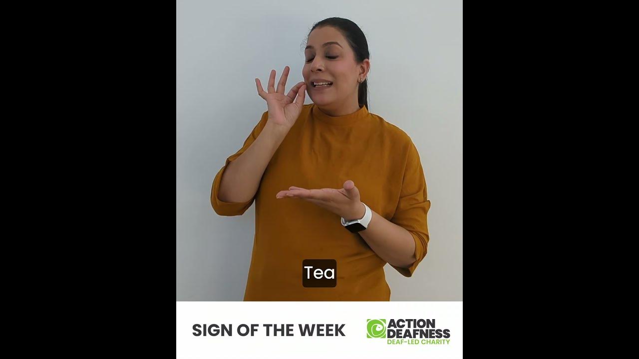 BSL Sign of the Week- How to sign "Hot drinks: Tea, Coffee, Milk, Sugar ...