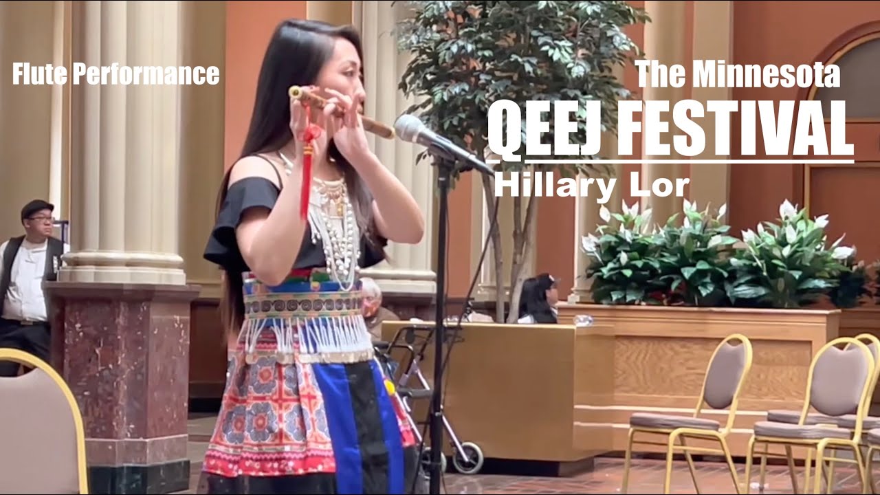 Qeej Festival: HILLARY LOR Playing the Chinese Flute - YouTube