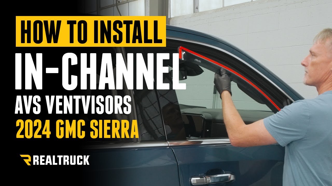 How to Install AVS In-Channel Ventvisor Window Deflectors on a 2024 GMC ...