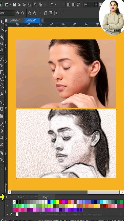 crayon effect in coreldraw - YouTube