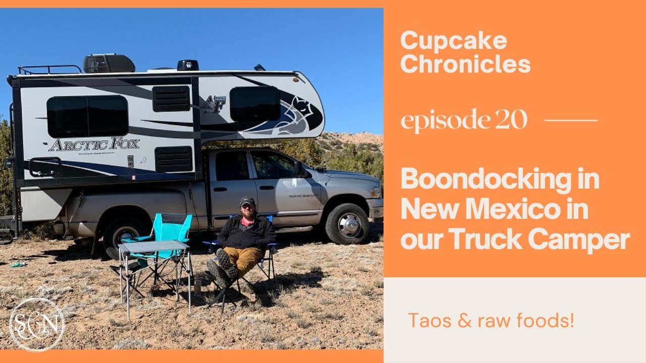 New Mexico 4x4 truck camper boon docking - YouTube