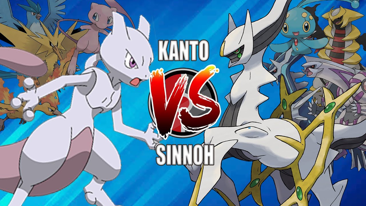 Pokemon Battle Legendary: Kanto Legendaries Vs Sinnoh Legendaries (With ...