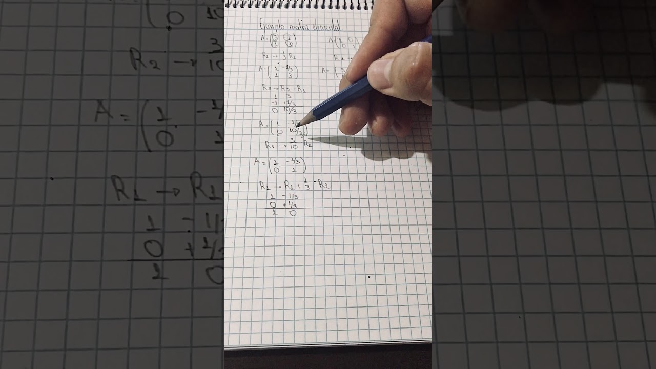 Ejemplo Matriz elemental - YouTube