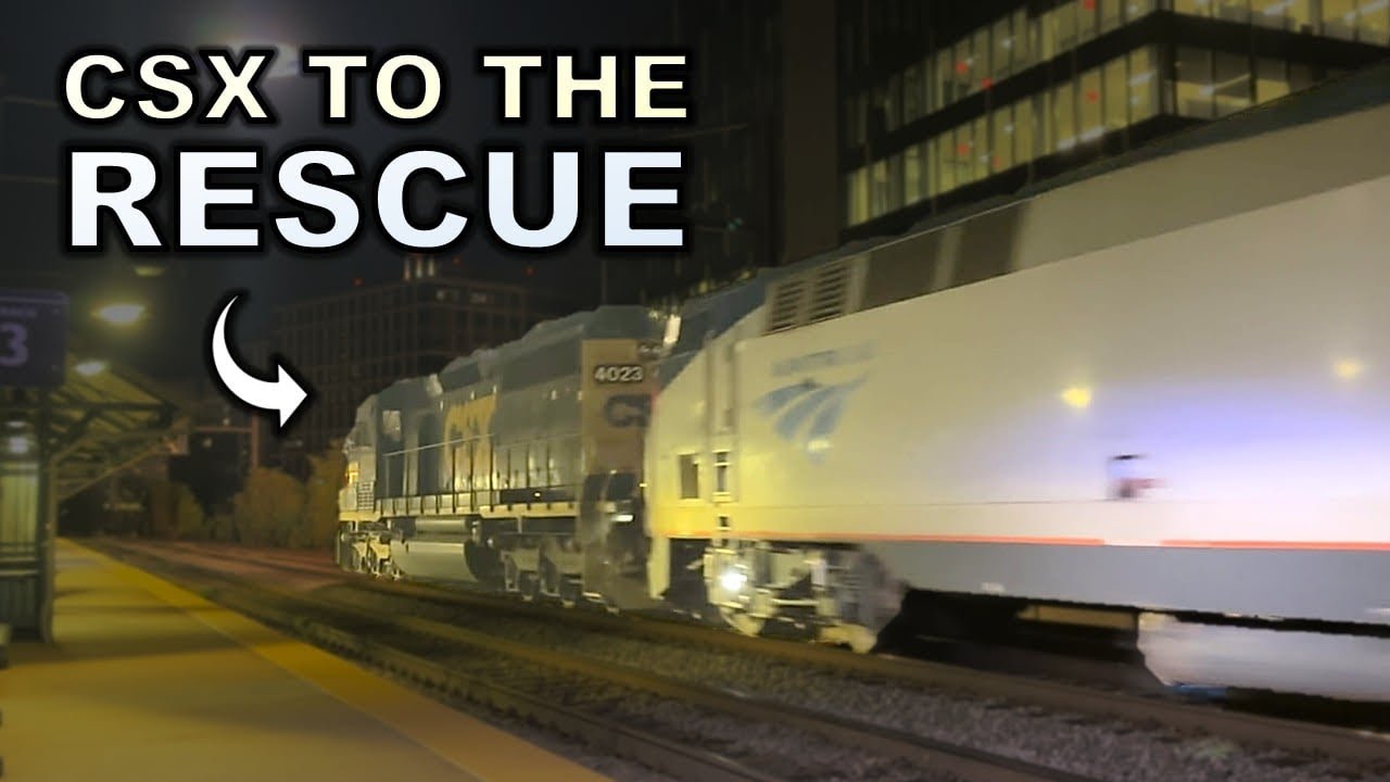 Why do freight locomotives sometimes pull Amtrak trains? - YouTube