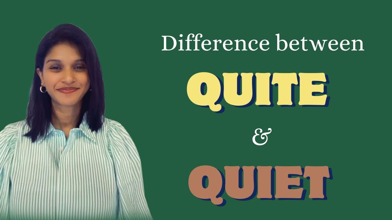 Quite vs Quiet #learnenglish #englishbasics #english #englishdaily # ...