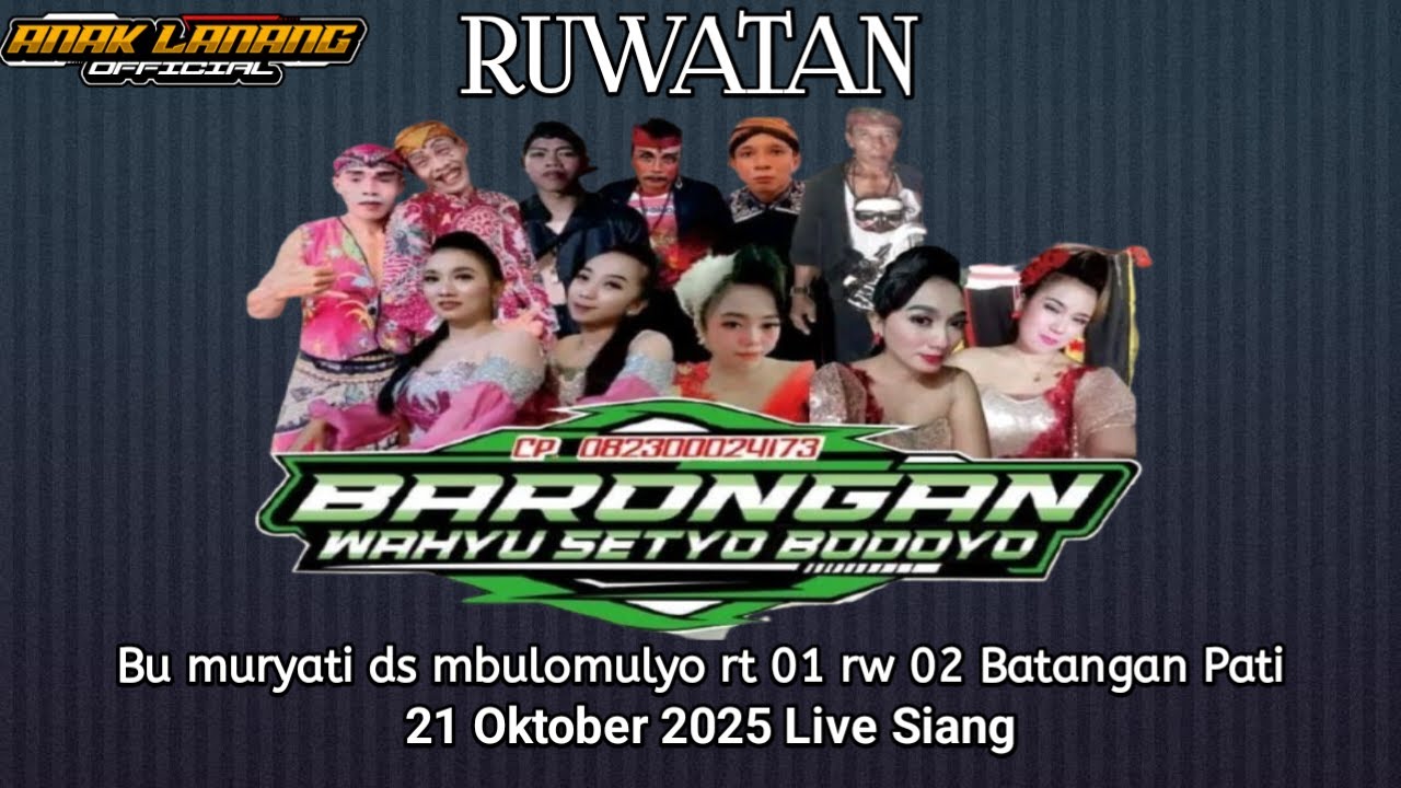 Live Barongan Wahyu Setyo Budoyo Pim.Bpk Kimin( 0889-8053-9654 ) Live ...