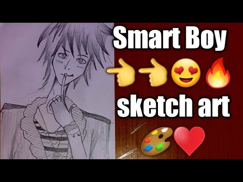 Shading| ♥️art| 😍artgallery| Drawing| shading of Boy| Cartoon painting ...