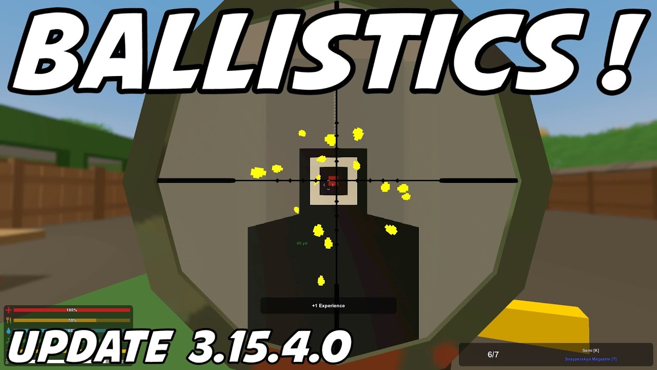 UNTURNED - Bullet Drop! Scope Sway! (Update 3.15.4.0) - YouTube