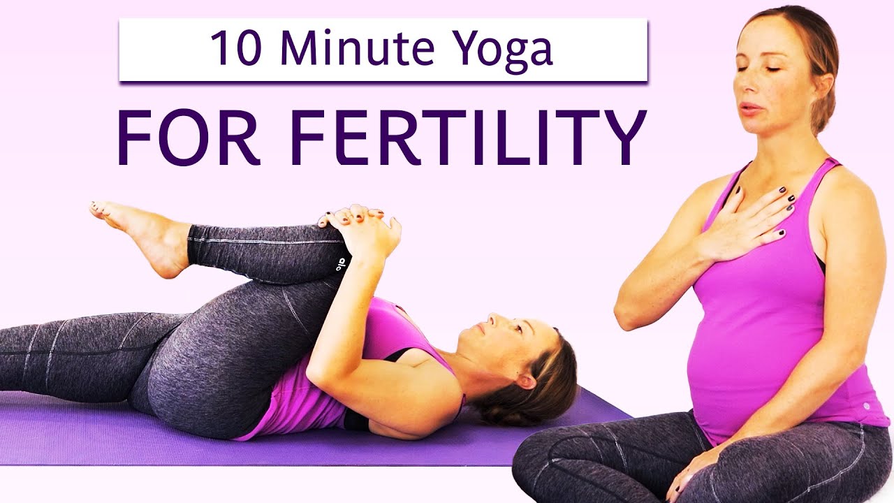 10 Minute Yoga for Fertility, Beginners Easy to Do Exercise! - YouTube